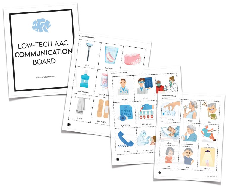 AAC Communication Board - Medical SLPs