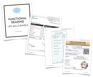 Functional Reading Life Skills Bundle - Medical SLPs