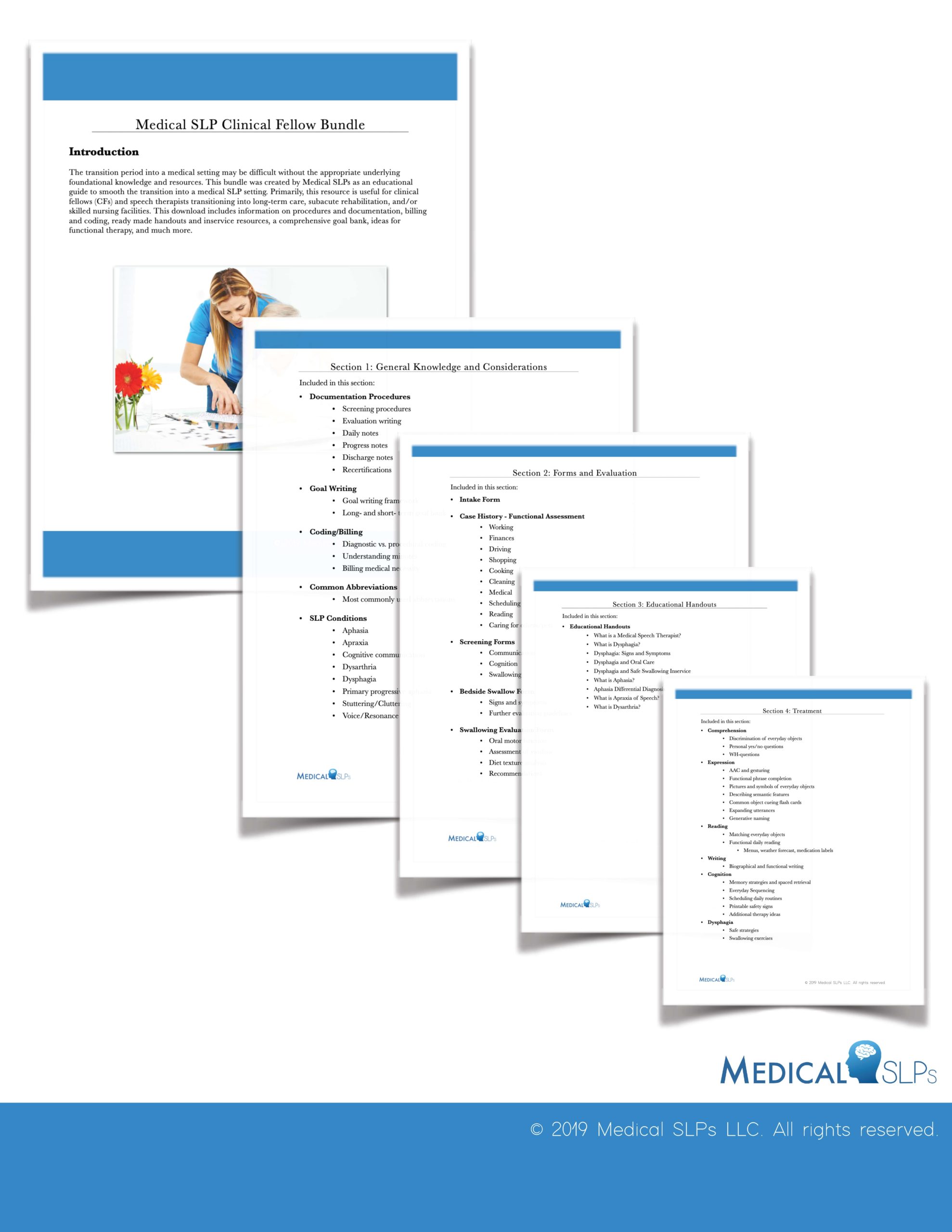 Medical SLP Clinical Fellow (CF) Bundle - Medical SLPs