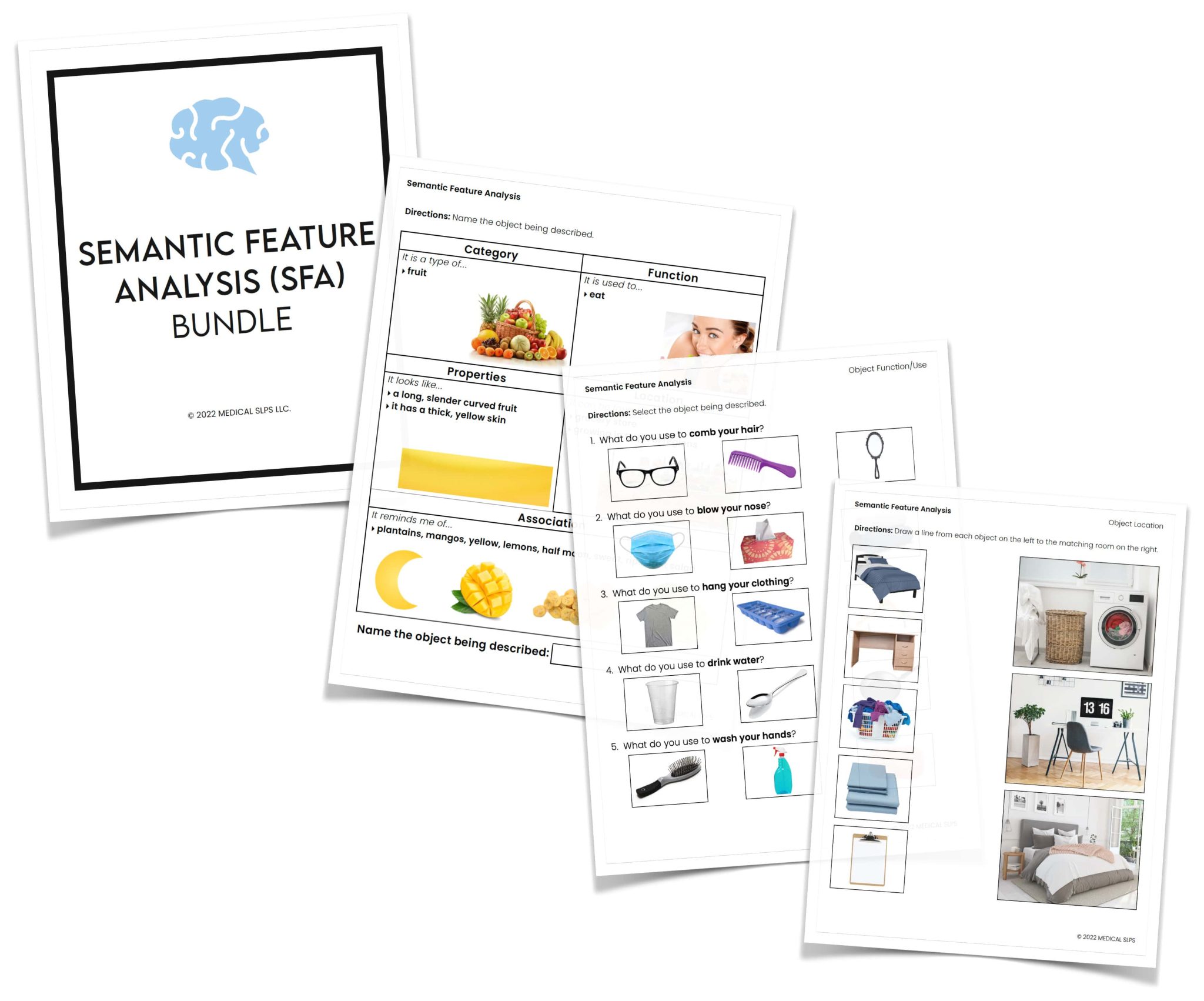 Semantic Feature Analysis (SFA) Bundle - Medical SLPs