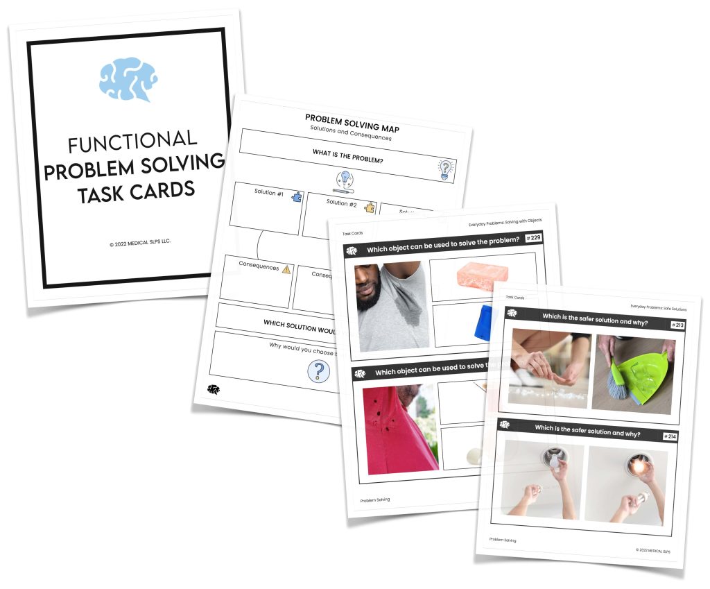 Functional Problem Solving Cards - Medical SLPs