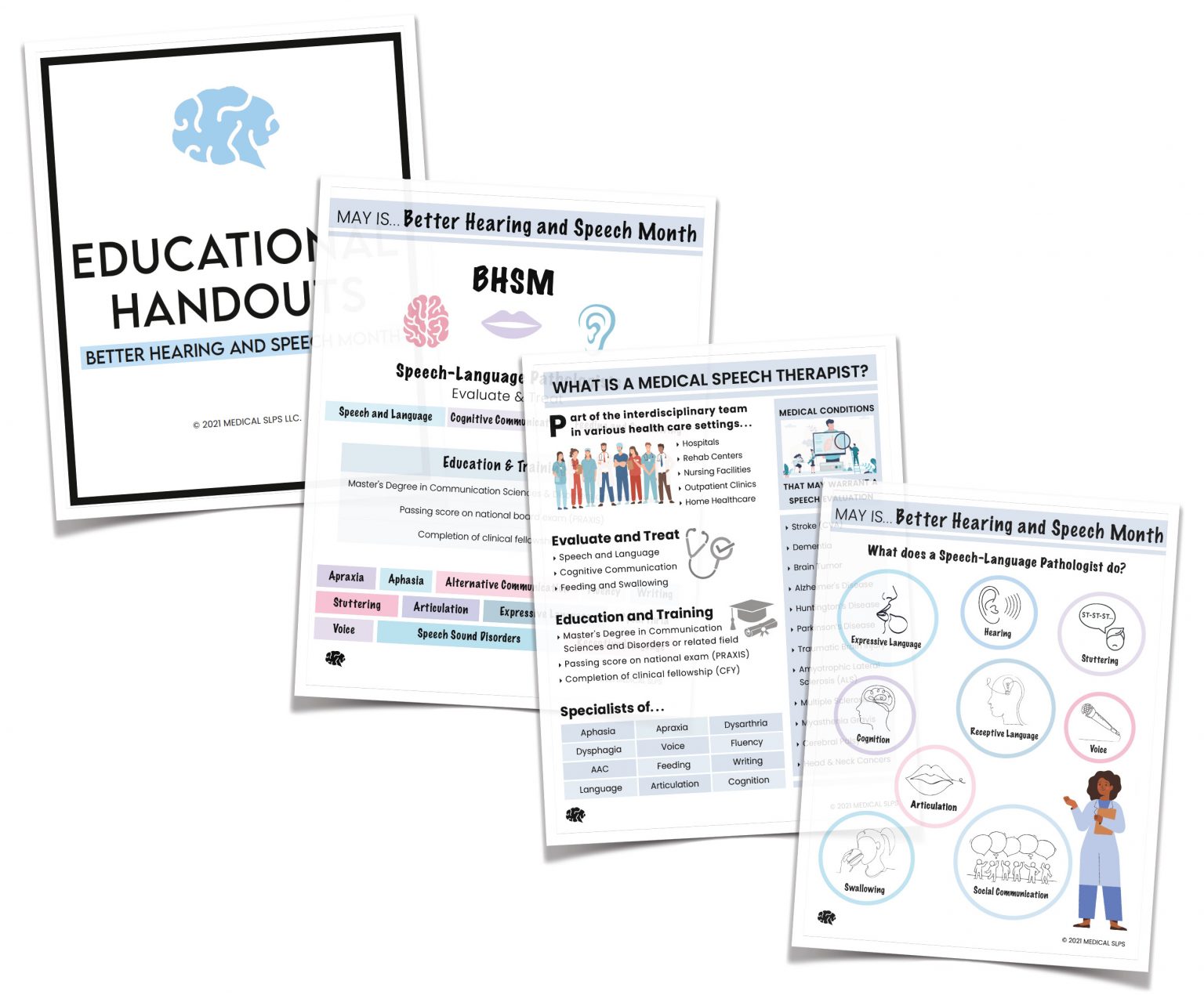 Handout: May is Better Hearing & Speech Month (BHSM) - Medical SLPs