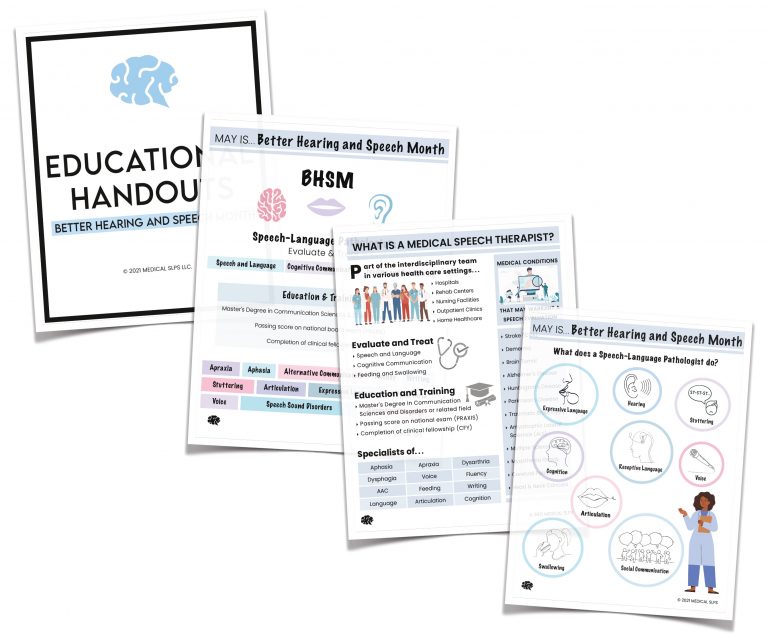 Speech Therapy Handouts