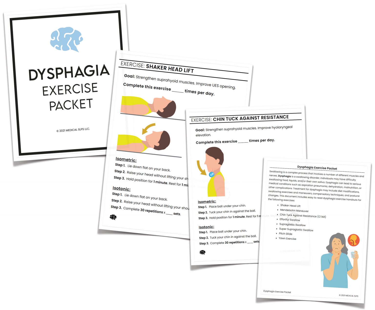 Dysphagia Exercise Packet - Medical SLPs