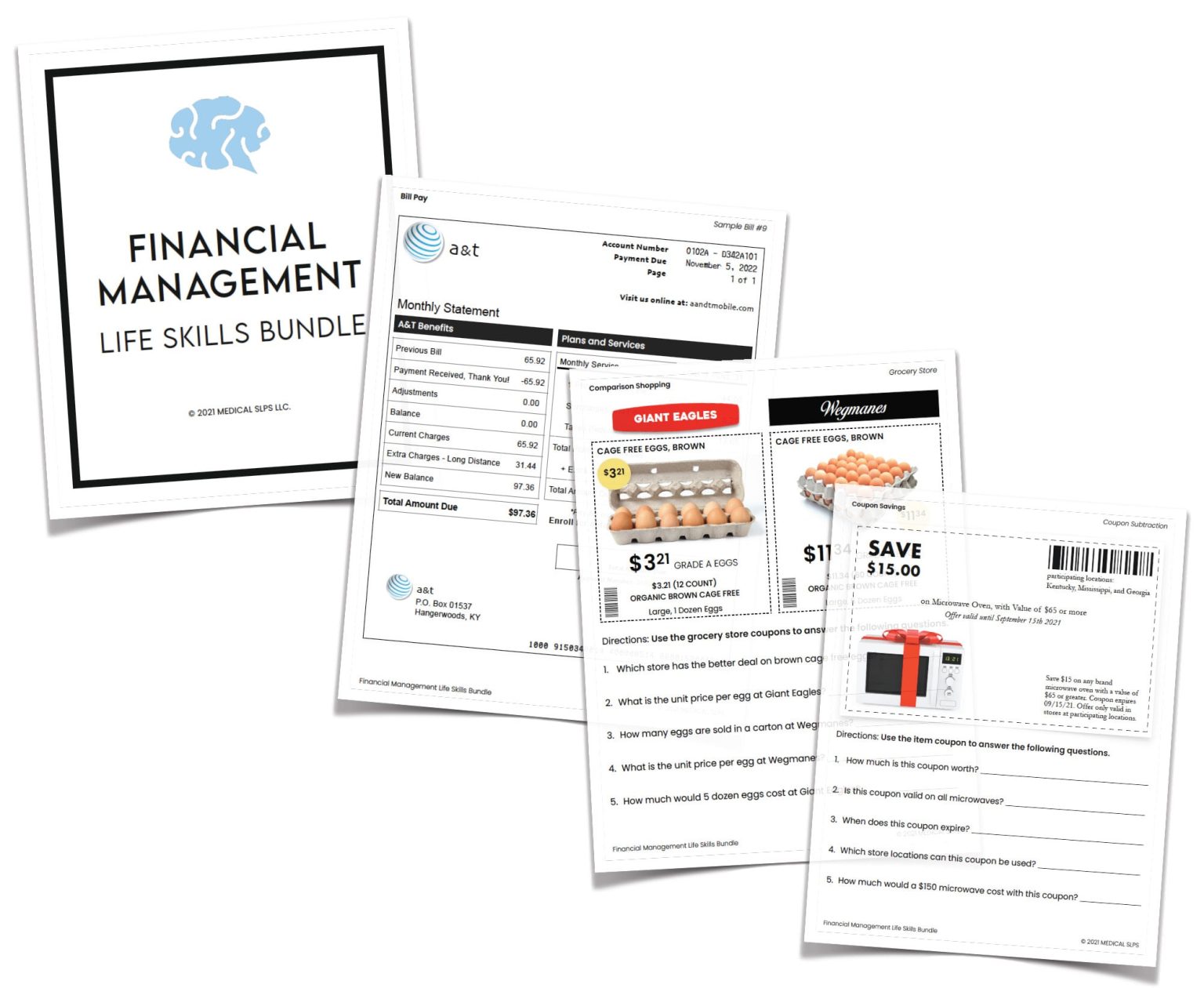 Financial Management Life Skills Bundle - Medical SLPs