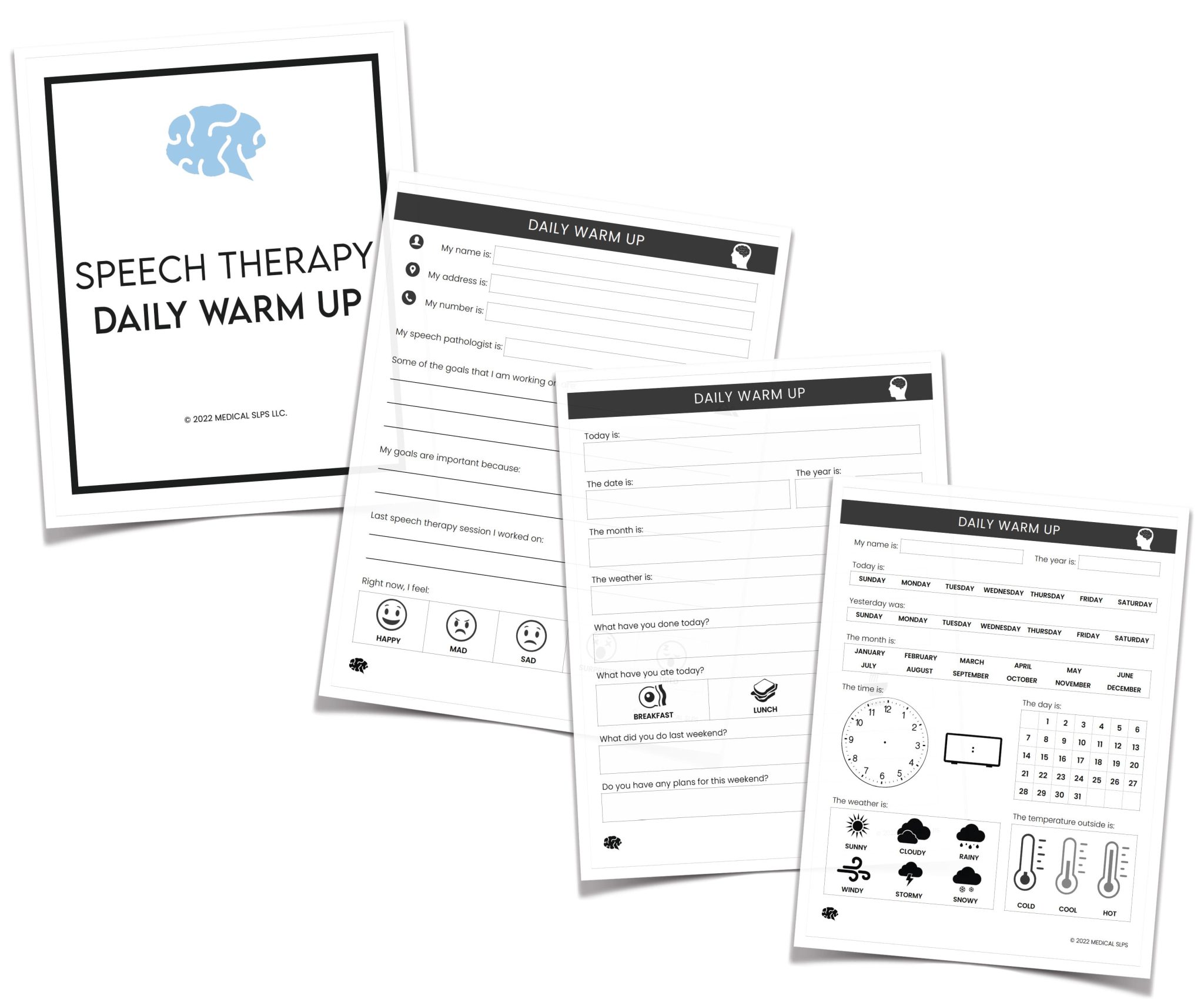 PDF Speech Therapy Materials - Medical SLPs