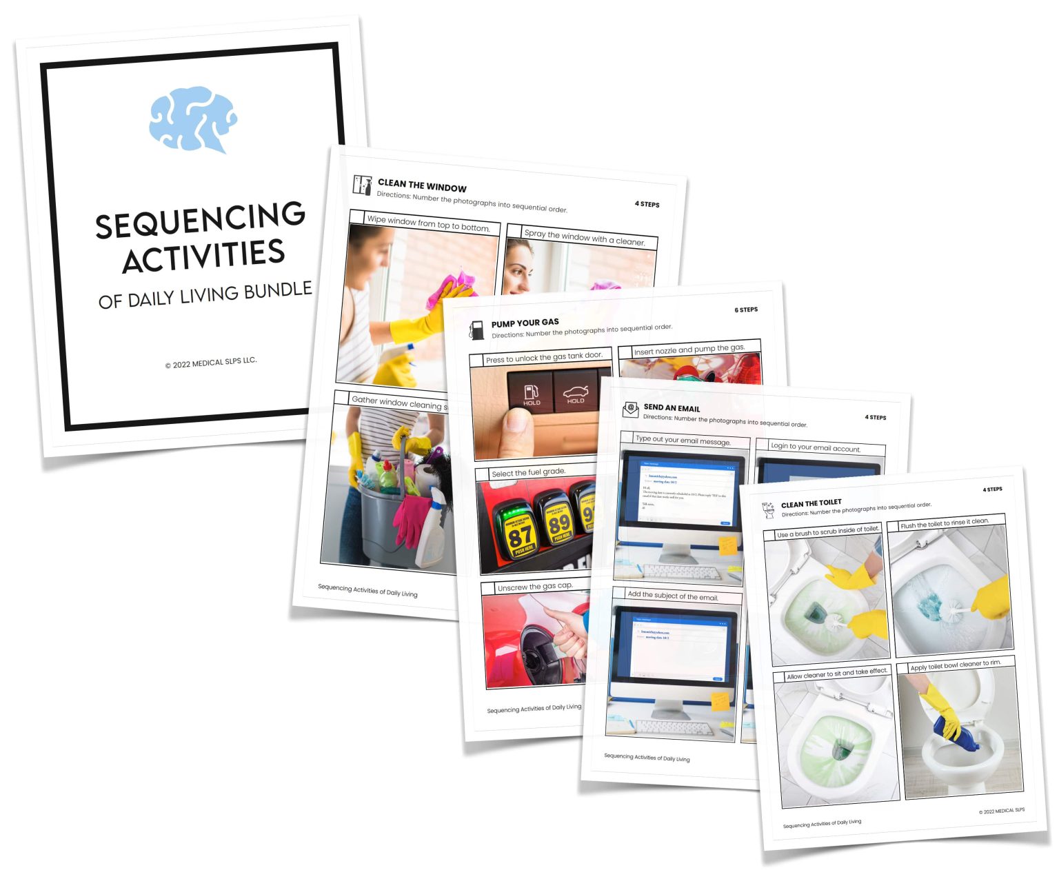 Sequencing Activities of Daily Living (ADLs) Bundle - Medical SLPs