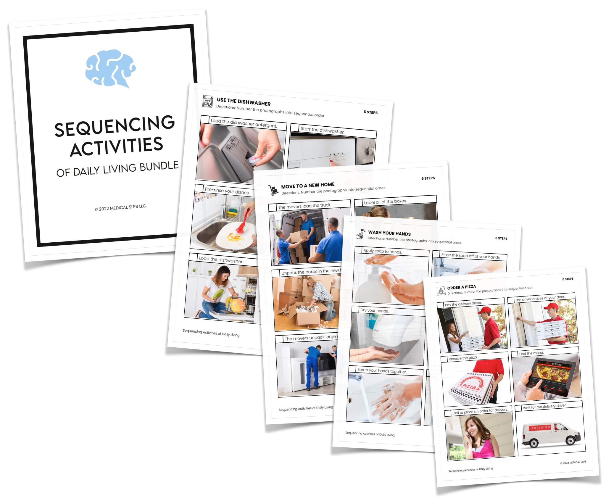 Sequencing Activities of Daily Living (ADLs) Bundle - Medical SLPs
